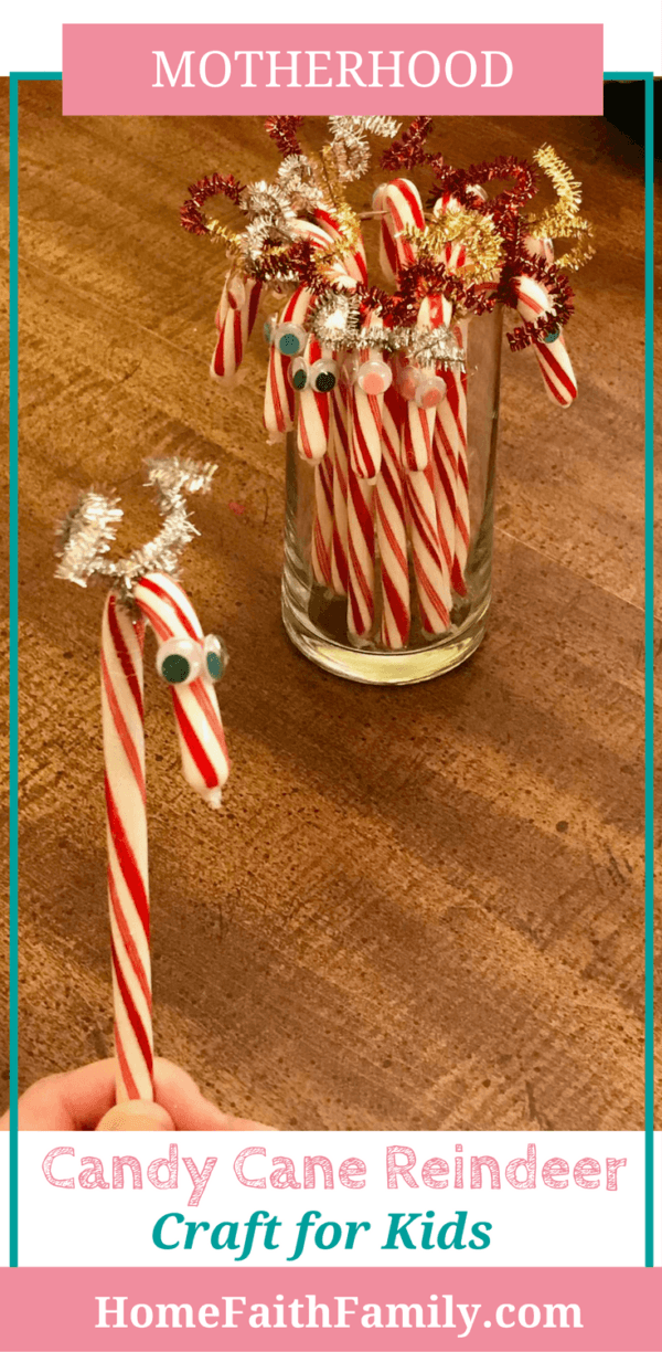 Candy Cane Reindeer Craft For Kids - Home Faith Family