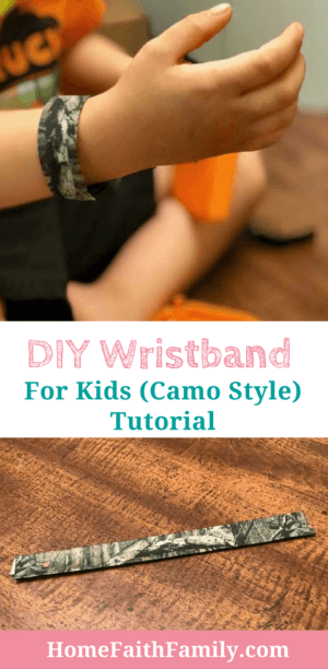 DIY Wristband for Kids (Camo Style) - Home Faith Family