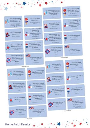 Free Printable 4th of July Fun Trivia Game For Kids - Home Faith Family