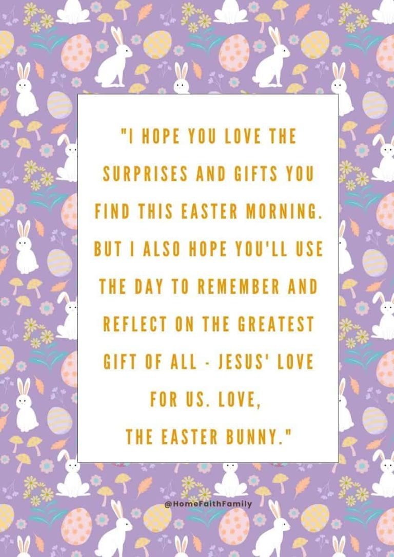 115 Cute Easter Sayings & Messages For Your Kids - Home Faith Family