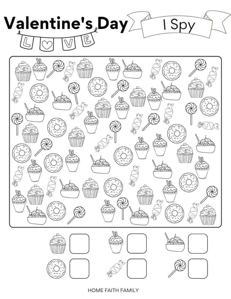 5 Free I Spy Valentine's Day Printables For Kids - Home Faith Family