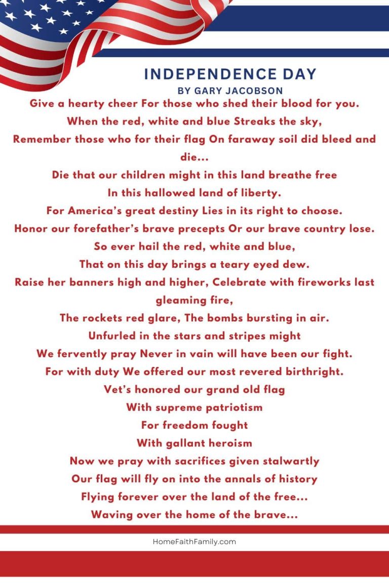 Here Are The Most Heartfelt Memorial Day Poems For Church - Home Faith ...