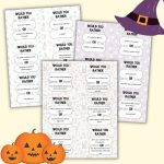 100+ Fun Halloween Would You Rather Questions For Kids + Free Printable ...