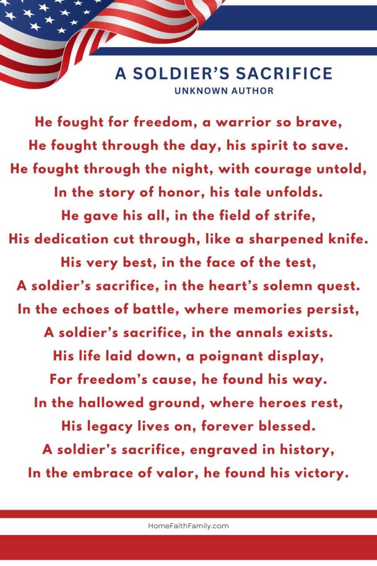 Here Are The Most Heartfelt Memorial Day Poems For Church - Home Faith ...