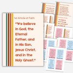 Articles of Faith of the LDS Church + Free Printable Flashcards - Home ...