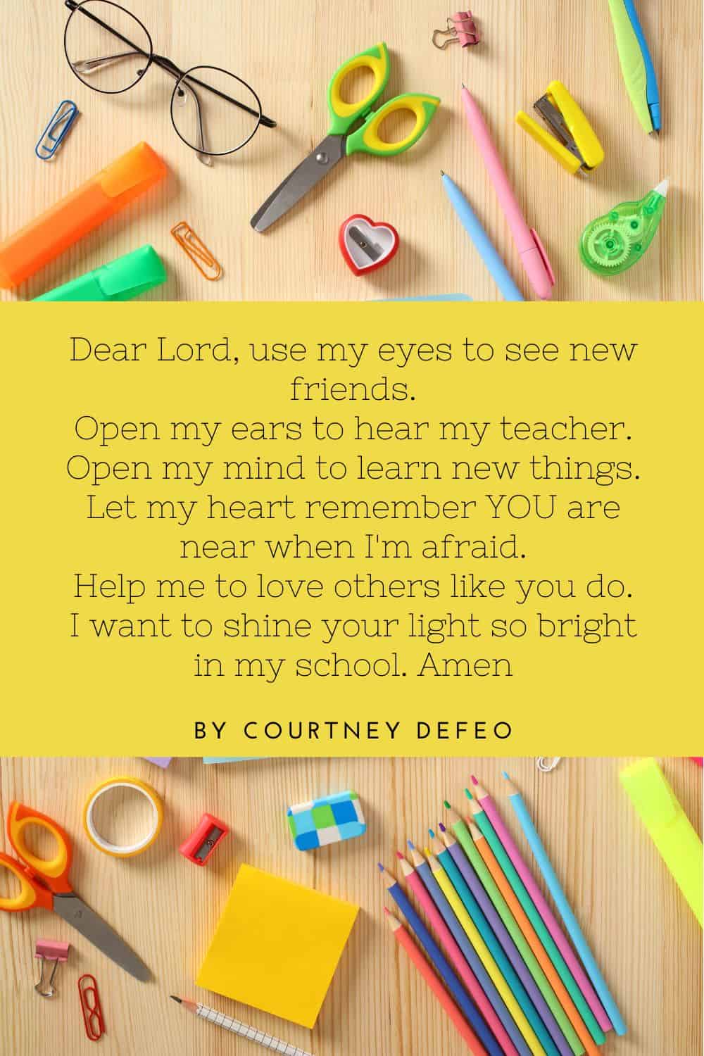 21 First Day of Back To School Prayers For Children and Parents - Home ...
