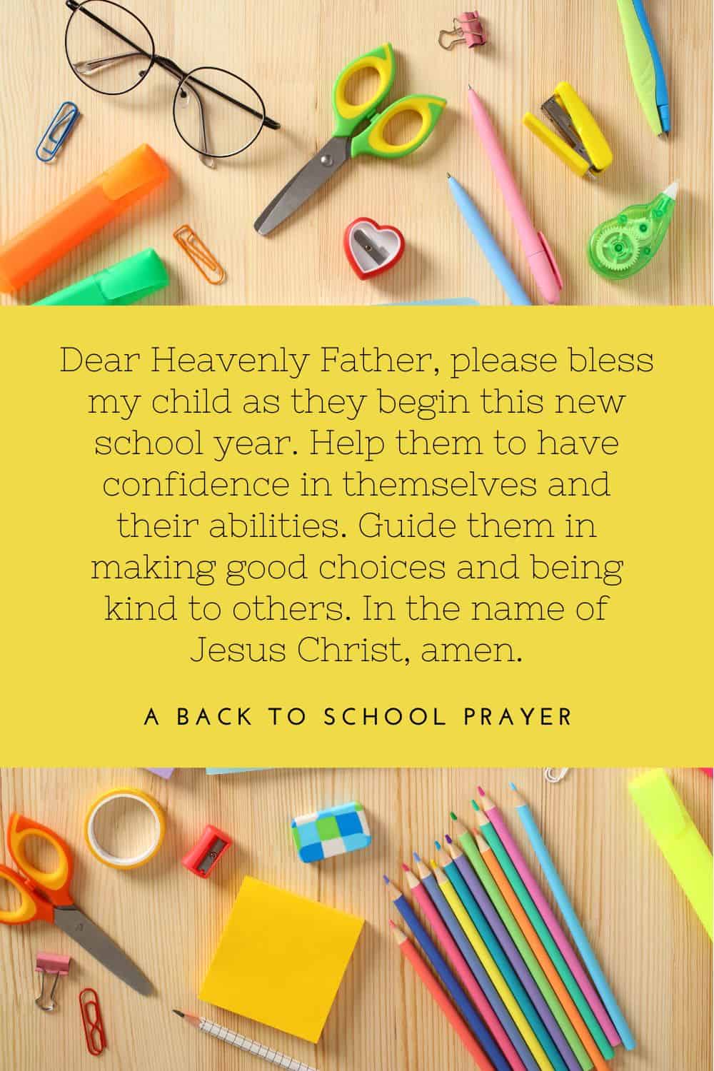 21 First Day of Back To School Prayers For Children and Parents - Home ...