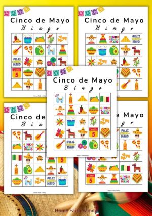 10 Fun Cinco de Mayo Printable Bingo Game Cards For Free - Home Faith ...