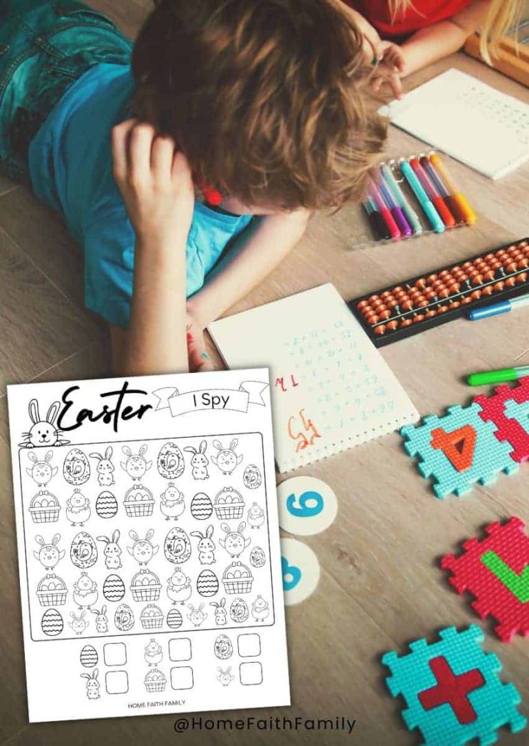 Free 10-Page Easter I Spy Printable Game For Kids - Home Faith Family