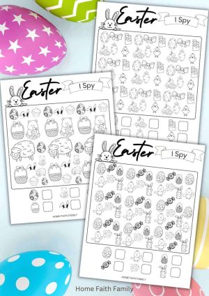 Free 10-Page Easter I Spy Printable Game For Kids - Home Faith Family