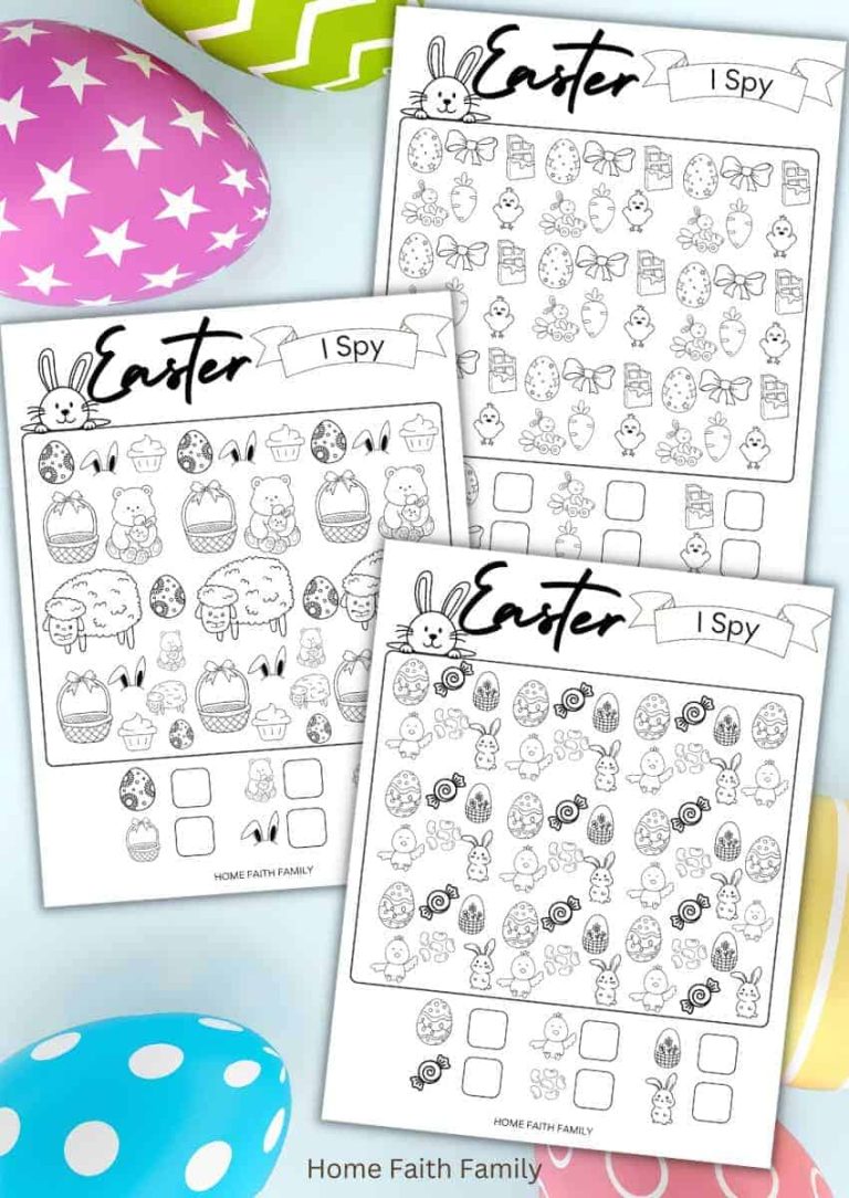 Free 10-Page Easter I Spy Printable Game For Kids - Home Faith Family
