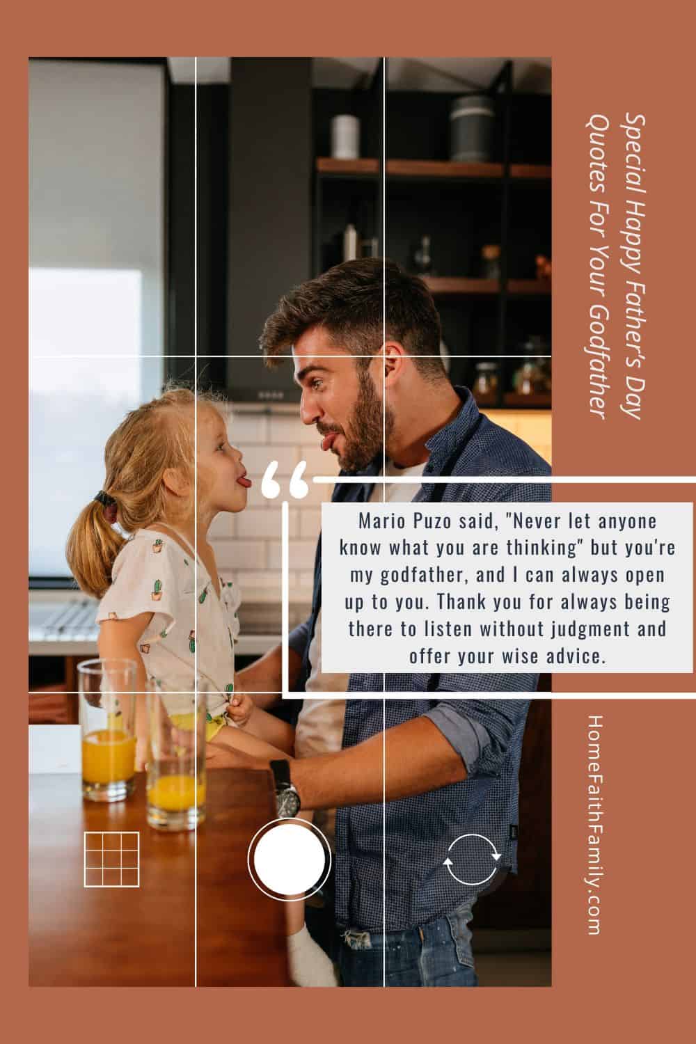 50 Special Happy Father's Day Quotes For Your Godfather - Home Faith Family