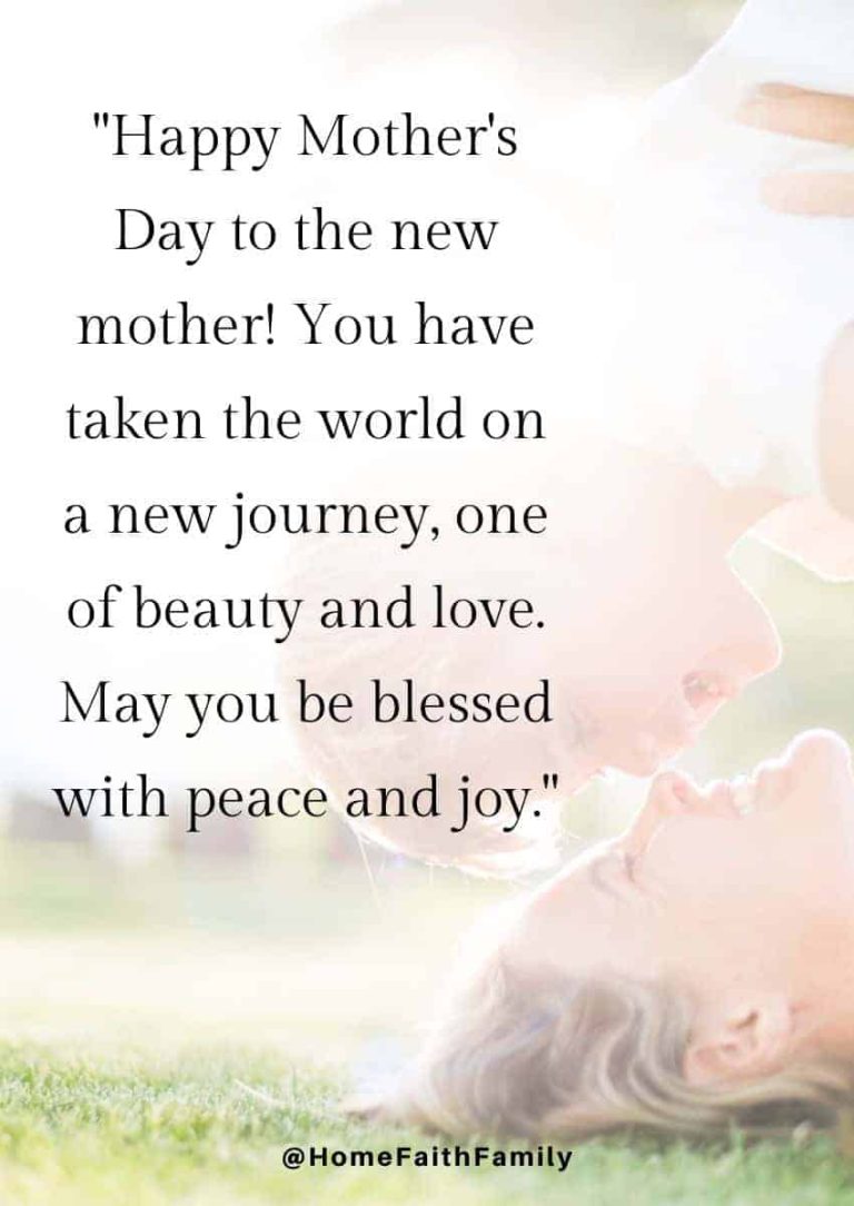 86 Beautiful First Mothers Day Quotes For New Moms - Home Faith Family