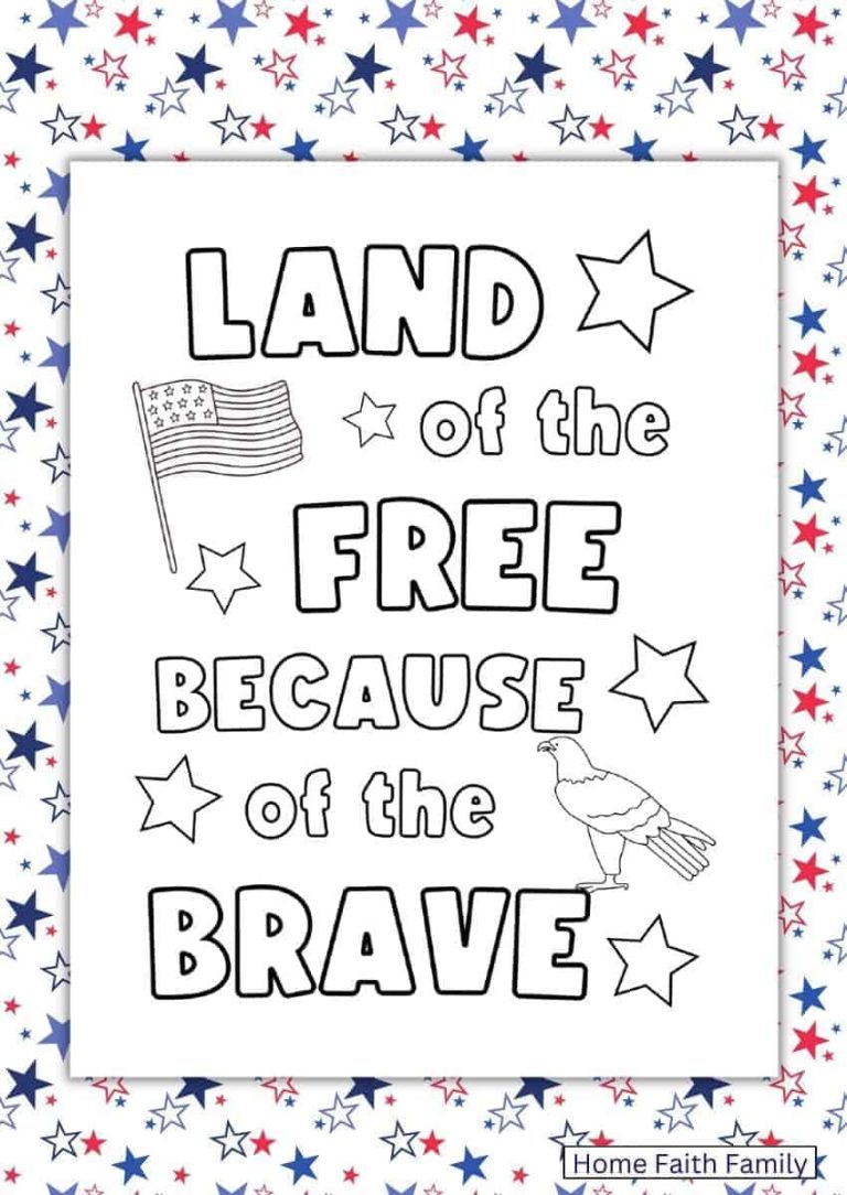 12 Free Memorial Day Coloring Pages For Toddlers - Home Faith Family