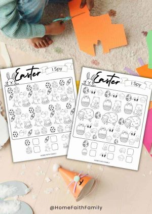 Free 10-Page Easter I Spy Printable Game For Kids - Home Faith Family