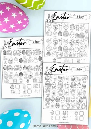 Free 10-Page Easter I Spy Printable Game For Kids - Home Faith Family