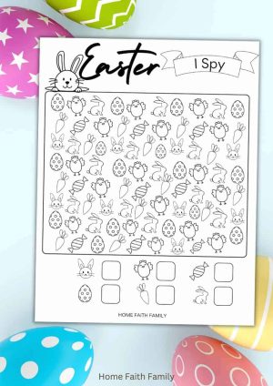 Free 10-Page Easter I Spy Printable Game For Kids - Home Faith Family