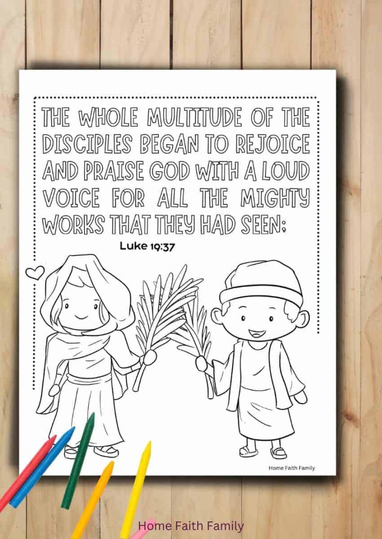 Free Easter Story Printable For Sunday School Kids {10-Pages} - Home ...