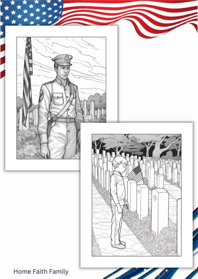 40+ Free Memorial Day Printable Coloring Pages - Home Faith Family