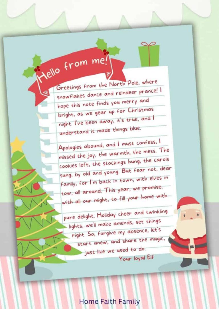 20 Hottest Elf on the Shelf Return Letter Ideas - Home Faith Family
