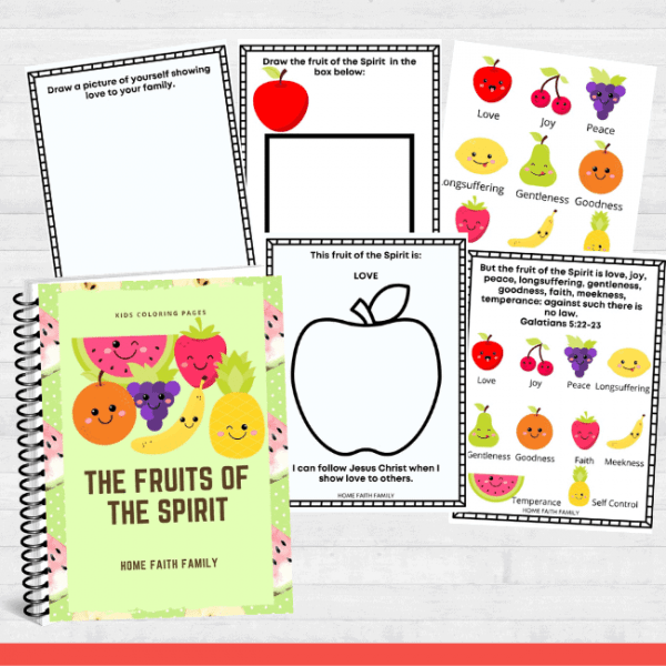 Fruit of the Spirit For Kids - 35 Free Coloring Pages - Home Faith Family