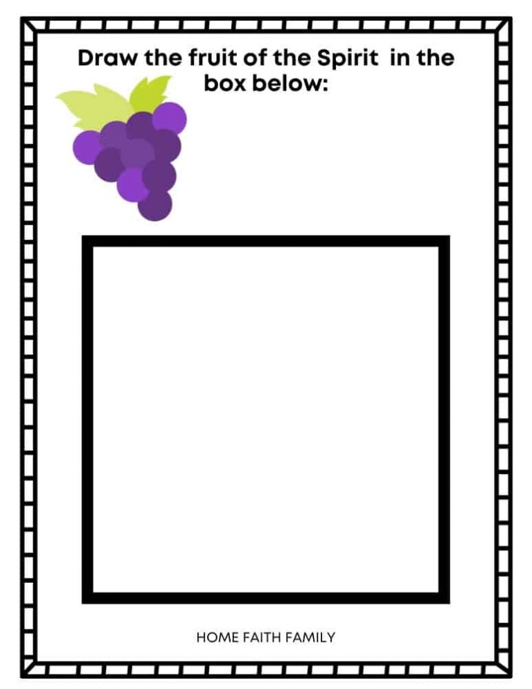 Fruit of the Spirit For Kids - 35 Free Coloring Pages - Home Faith Family