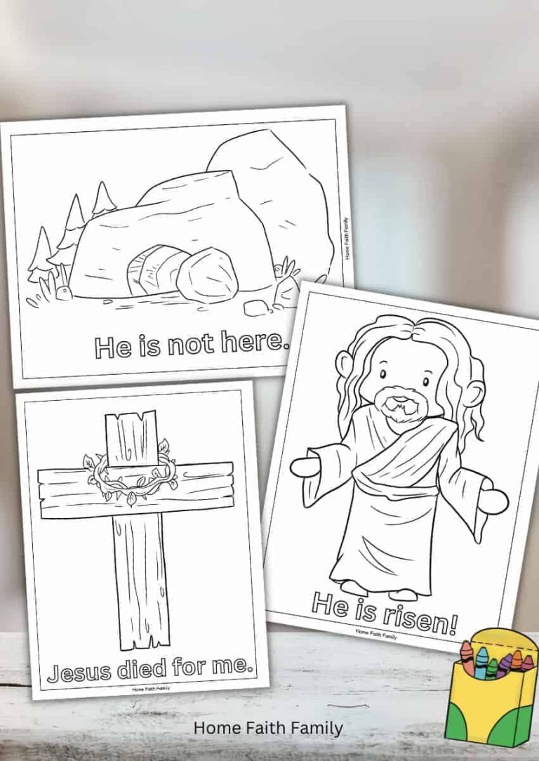 Free Lent Coloring Pages For Your Children - Home Faith Family