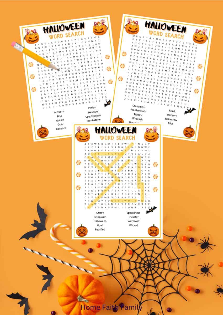 14 Best Halloween Word Search For Kids {Free} - Home Faith Family