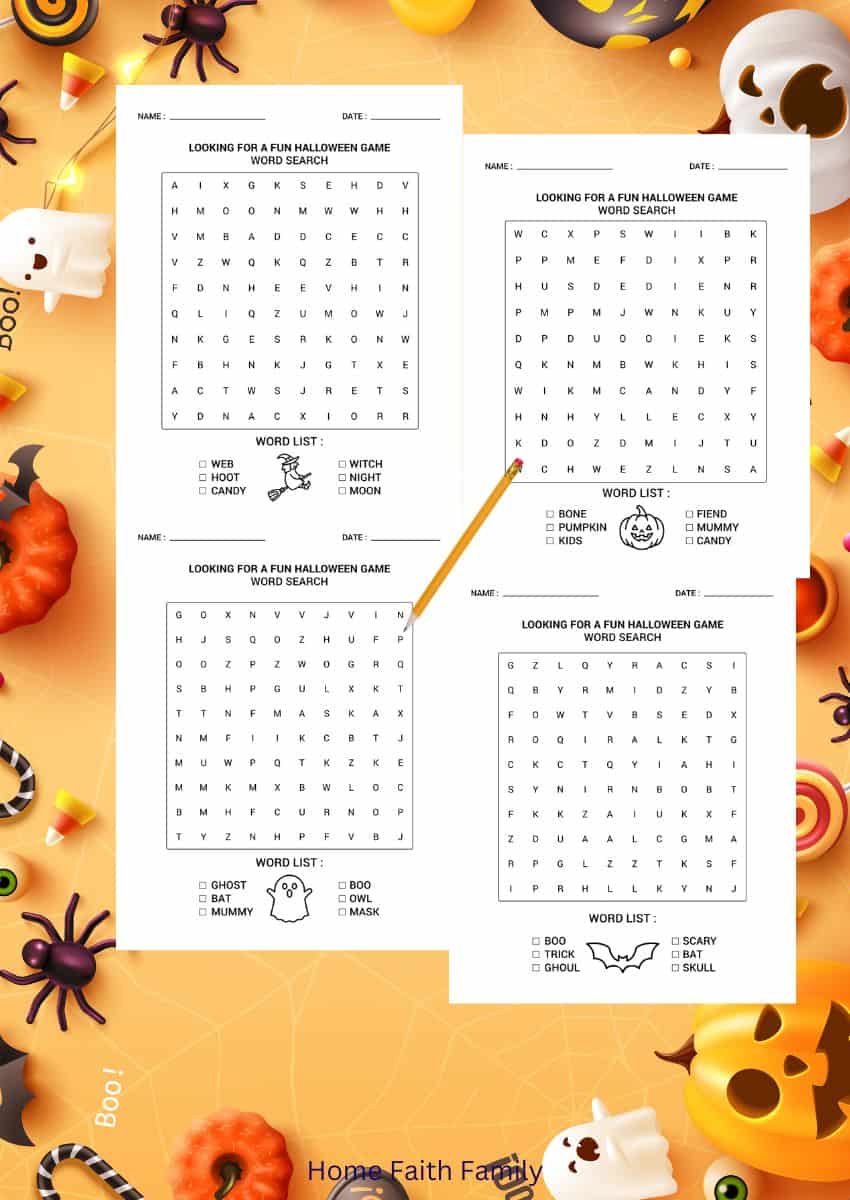 14 Best Halloween Word Search For Kids {Free} - Home Faith Family