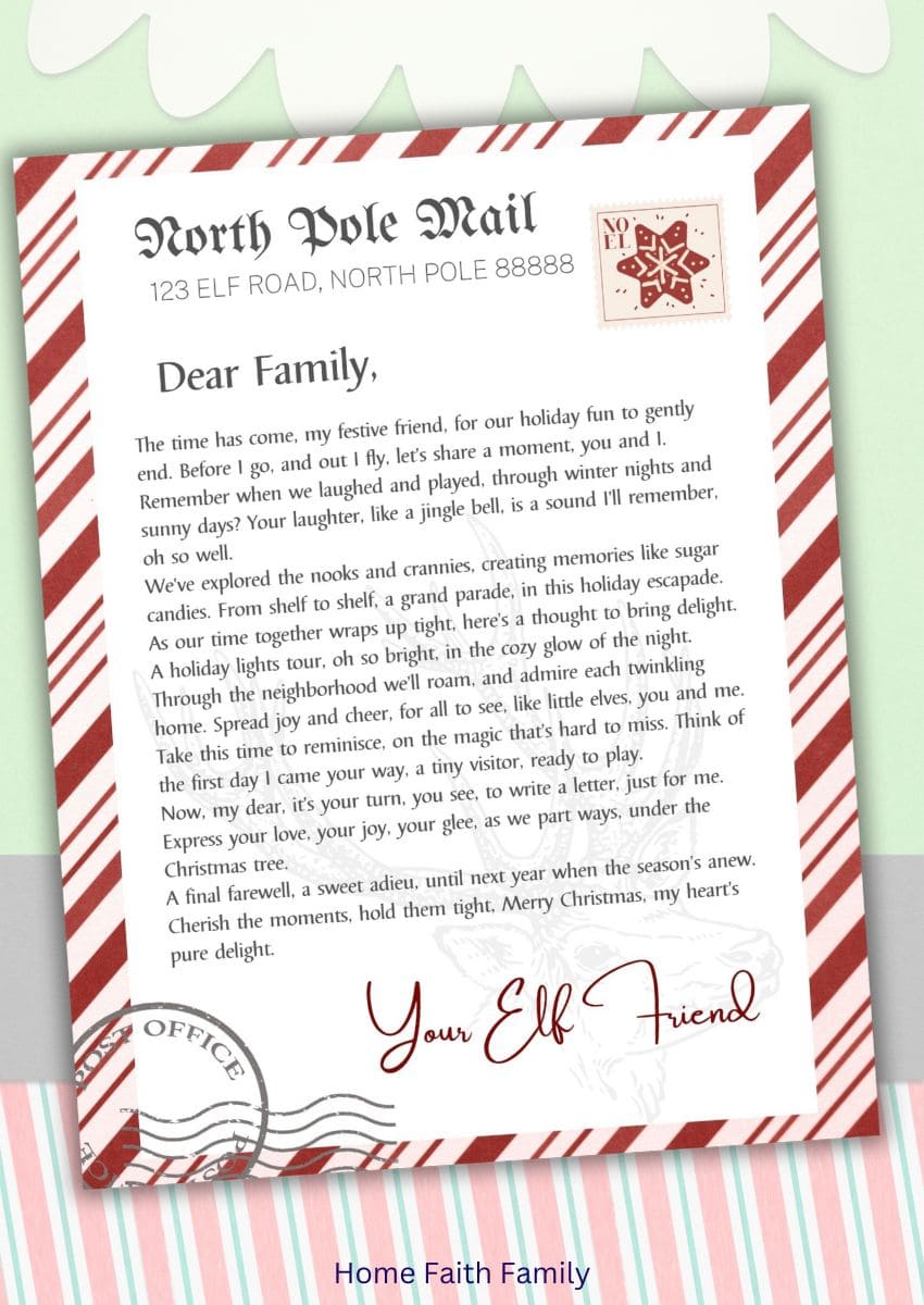 20 Hottest Elf on the Shelf Return Letter Ideas - Home Faith Family