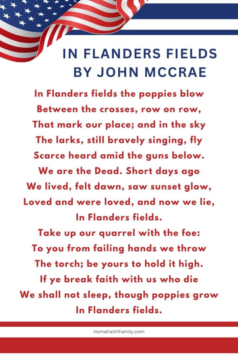 Here Are The Most Heartfelt Memorial Day Poems For Church - Home Faith ...