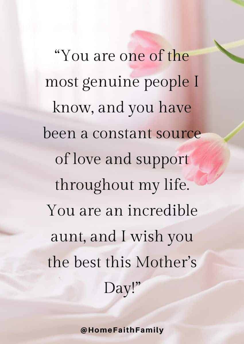 83 Happy Mothers Day Quotes For Your Aunt In 2025 - Home Faith Family