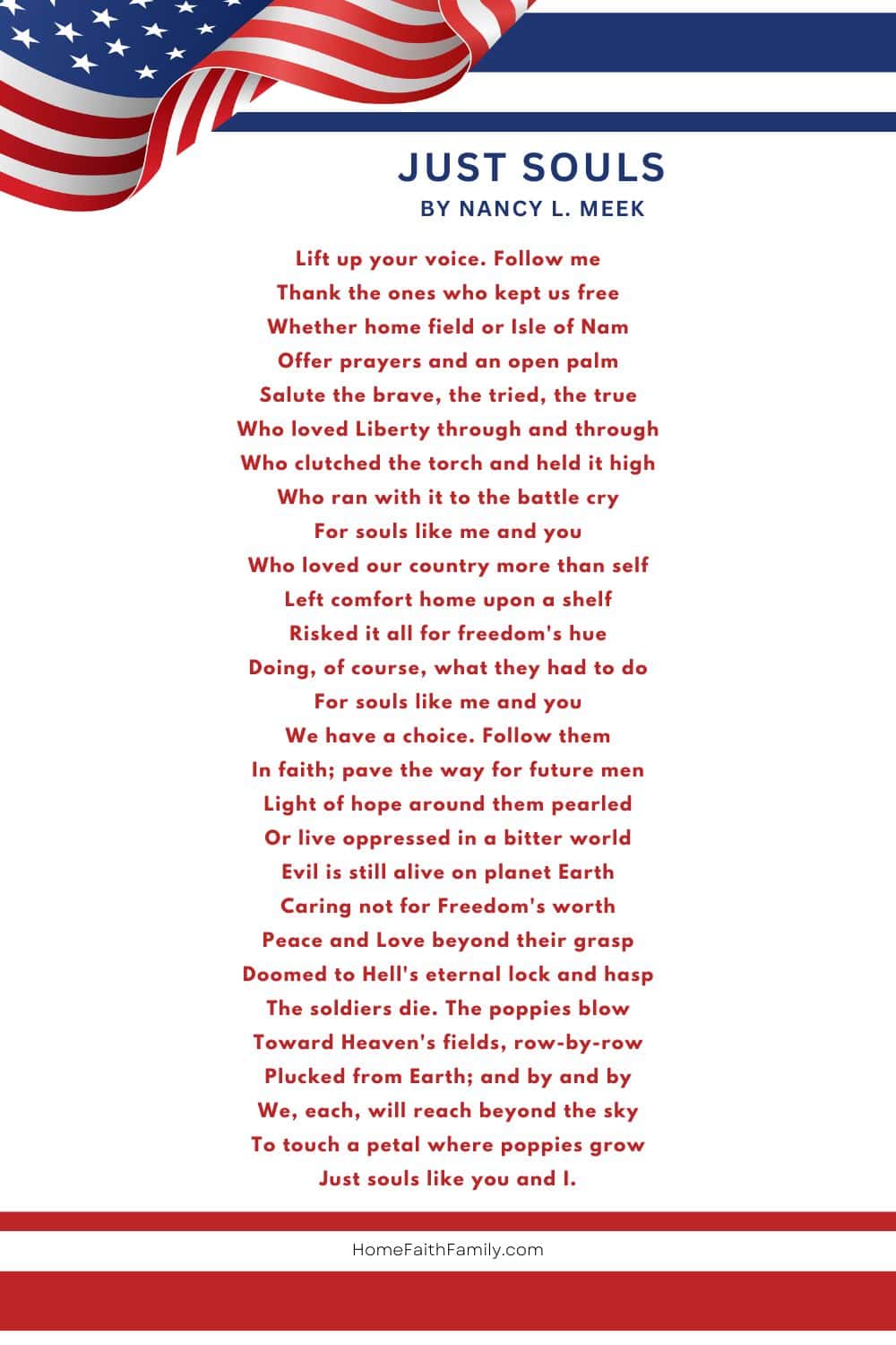 Here Are The Most Heartfelt Memorial Day Poems For Church - Home Faith ...