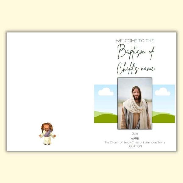 Grab Your Free LDS Baptism Program Template For 2025 - Home Faith Family