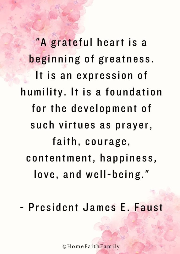 51 Best LDS Quotes on Gratitude & Thanksgiving - Home Faith Family