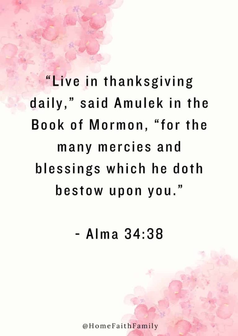 51 Best LDS Quotes on Gratitude & Thanksgiving - Home Faith Family