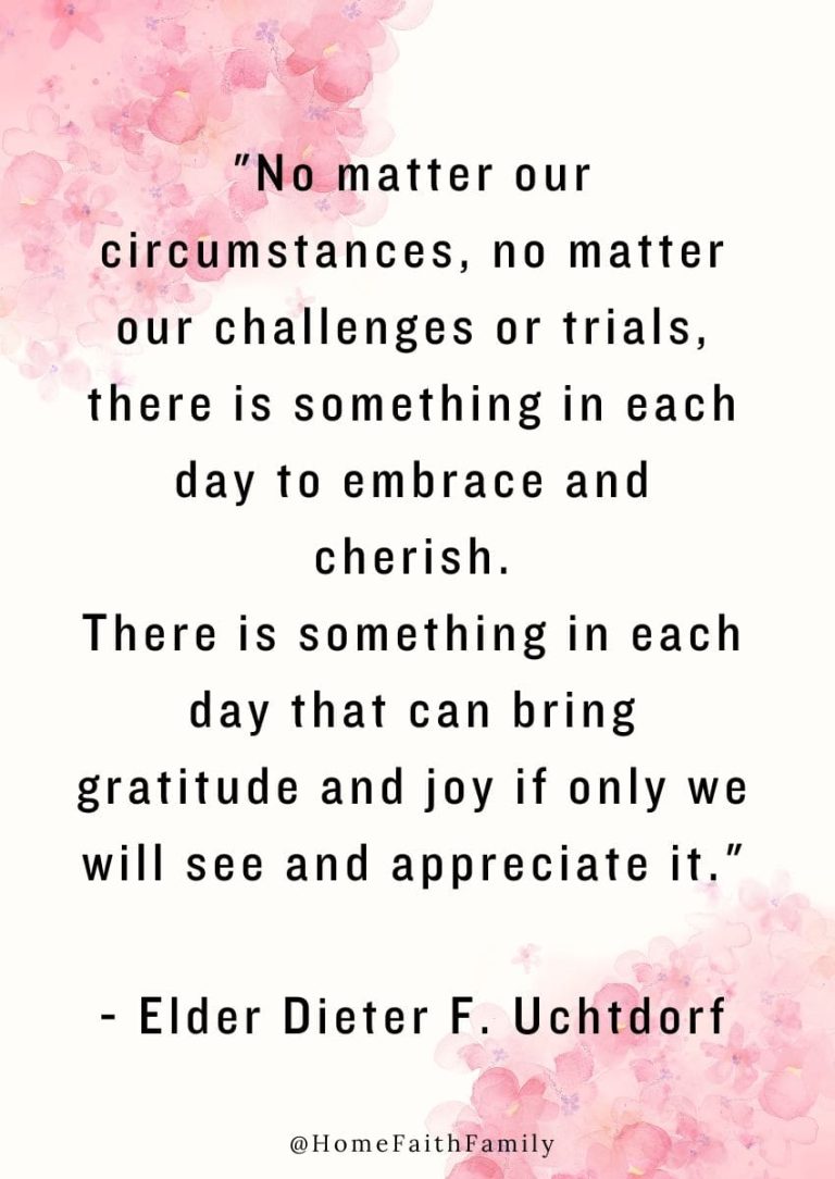 51 Best LDS Quotes on Gratitude & Thanksgiving - Home Faith Family