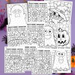 11 Free Halloween Color by Number Pages For Kids - Home Faith Family