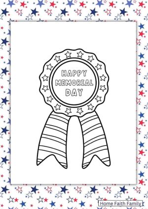 12 Free Memorial Day Coloring Pages For Toddlers - Home Faith Family