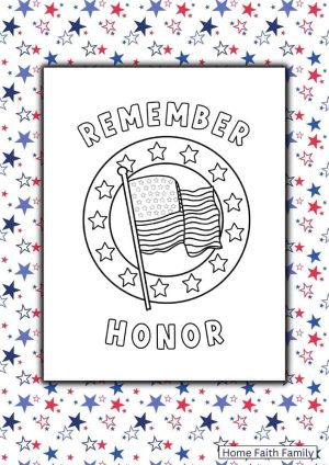 12 Free Memorial Day Coloring Pages For Toddlers - Home Faith Family