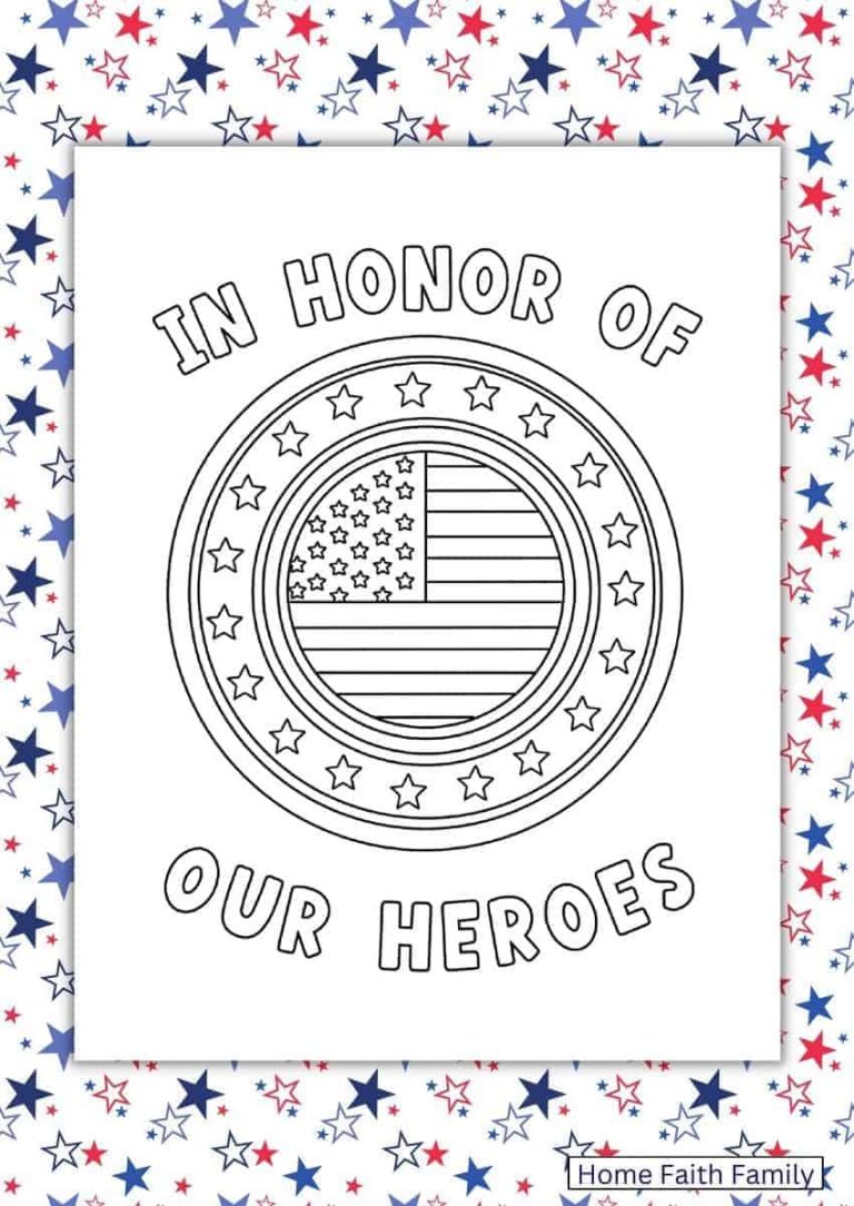 12 Free Memorial Day Coloring Pages For Toddlers - Home Faith Family
