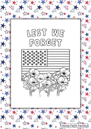 12 Free Memorial Day Coloring Pages For Toddlers - Home Faith Family