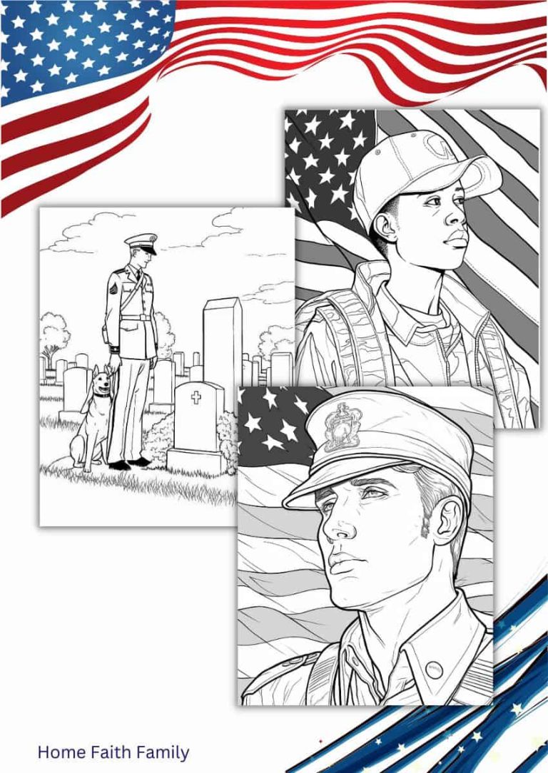 40+ Free Memorial Day Printable Coloring Pages - Home Faith Family