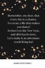 26 Inspirational and Short Happy New Year Poems 2025 - Home Faith Family