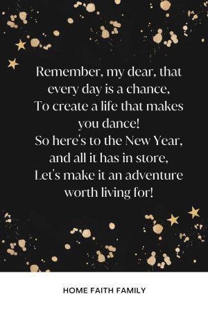 26 Inspirational and Short Happy New Year Poems 2025 - Home Faith Family