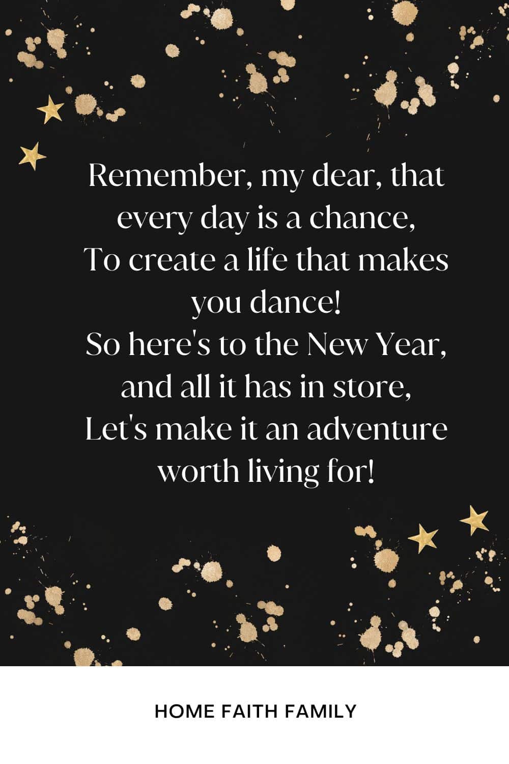 26 Inspirational and Short Happy New Year Poems 2025 - Home Faith Family