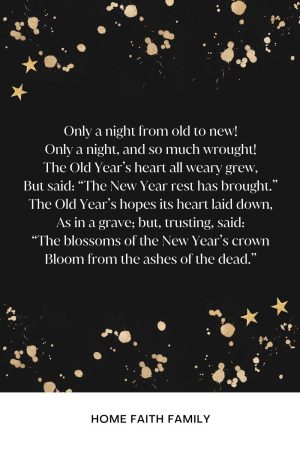 26 Inspirational and Short Happy New Year Poems 2025 - Home Faith Family