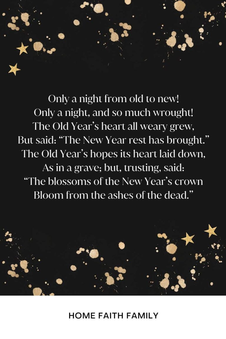26 Inspirational and Short Happy New Year Poems 2025 - Home Faith Family