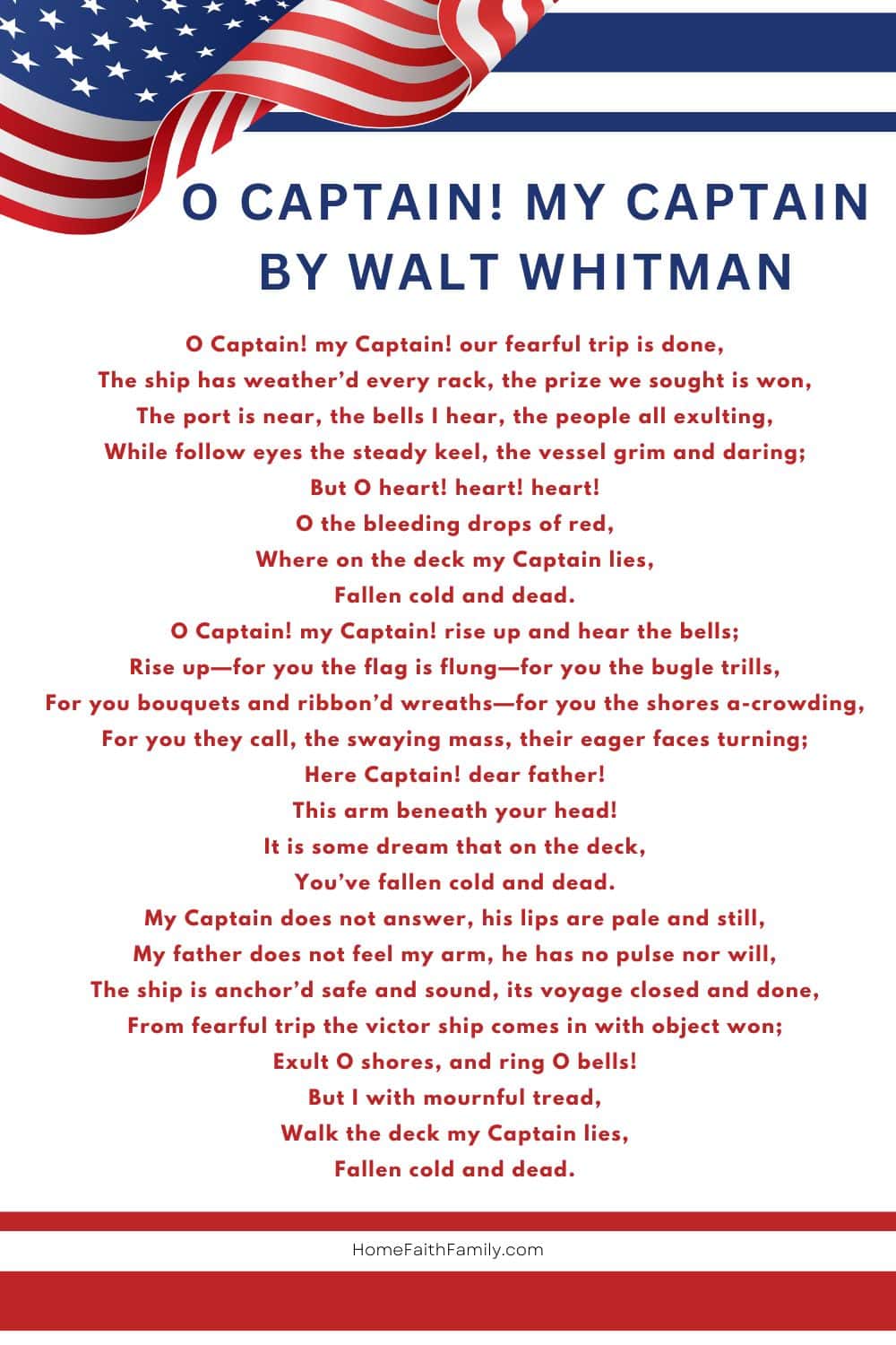 Here Are The Most Heartfelt Memorial Day Poems For Church - Home Faith ...