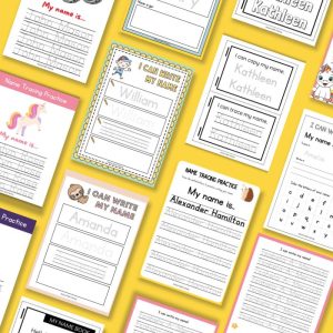 15 Free Preschool Name Writing Editable Templates - Home Faith Family